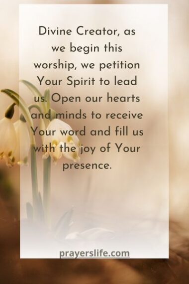 27 Powerful Opening Prayer For Worship