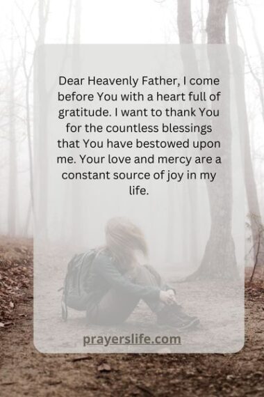 23 Inspiring Prayer Of Thanks For Blessings