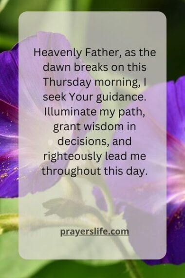 17 Effective Prayers For Thursday Morning
