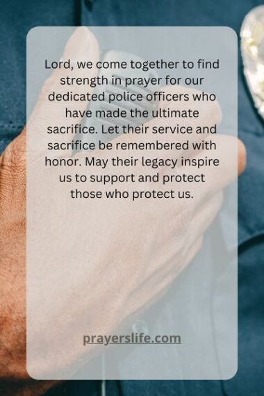 20 Powerful Prayer For Fallen Police Officer