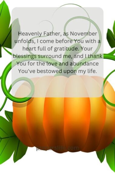 21 Amazing November Prayers