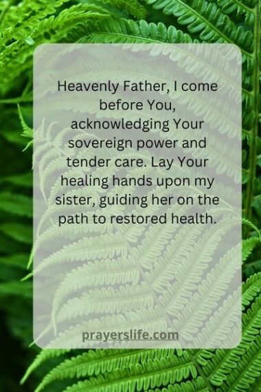 26 Powerful Healing Prayer For My Sister