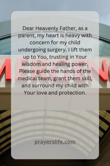 20 Powerful Prayer For A Child Having Surgery