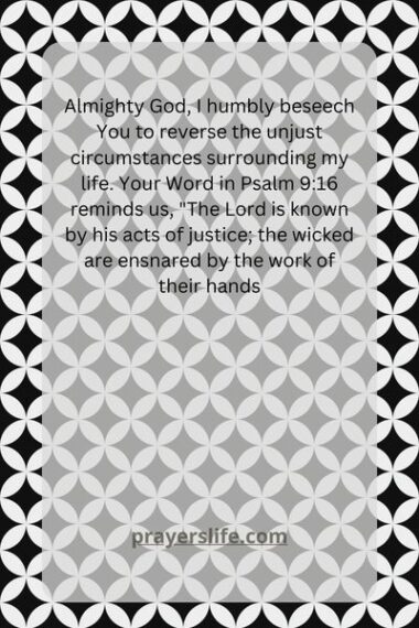 15 Powerful Prayer To Reverse Unjust Situations