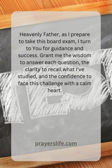 17 Effective Prayer Before Taking Board Exam