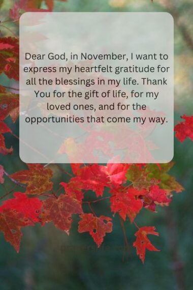 18 Powerful Prayers For November