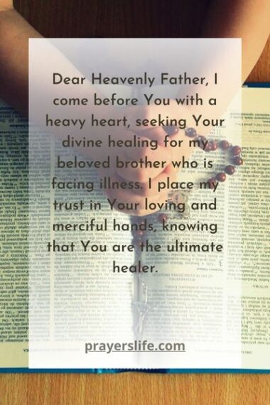 20 Effective Prayer For Healing My Brother