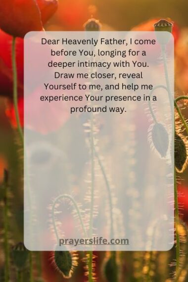 19 Inspiring Prayer For Deeper Intimacy With God