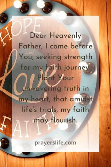 16 Effective Prayer For Strong Faith