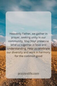 22 Short Prayer For The Community