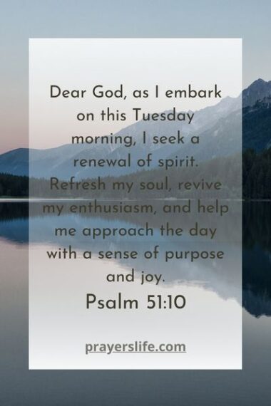 21 Powerful Tuesday Morning Prayer