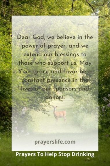 23 Best Prayer For Sponsors And Donors