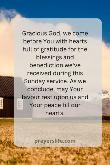 17 Closing Prayer For Sunday Service