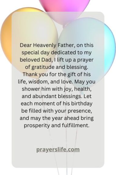 20 Amazing Birthday Prayers For Daddy