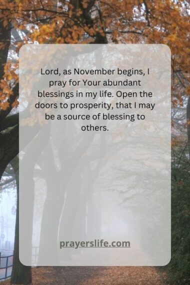 21 Amazing November Prayers