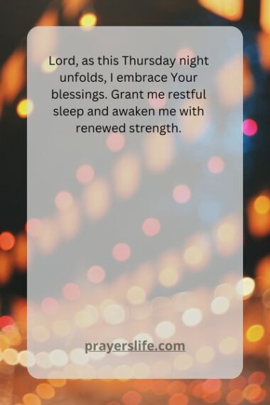 21 Powerful Thursday Night Prayers And Blessings