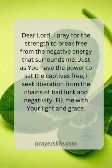 21 Powerful Prayer To Remove Bad Luck Or Blockage