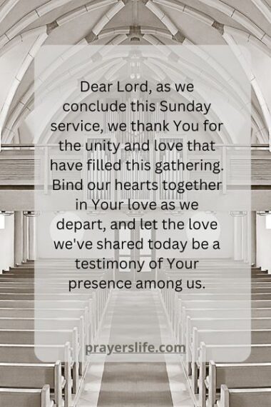 17 Closing Prayer For Sunday Service