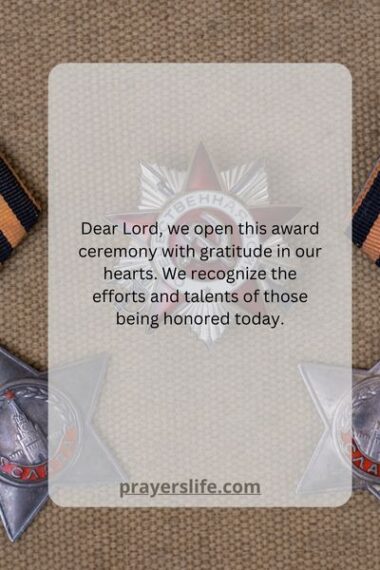 23 Best Short Opening Prayer For Awarding Ceremony