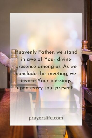 21 Powerful Closing Prayer For Church Meeting