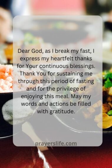 22 Powerful Prayers When Breaking Fast