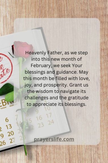 20 Amazing New Month Prayer For February