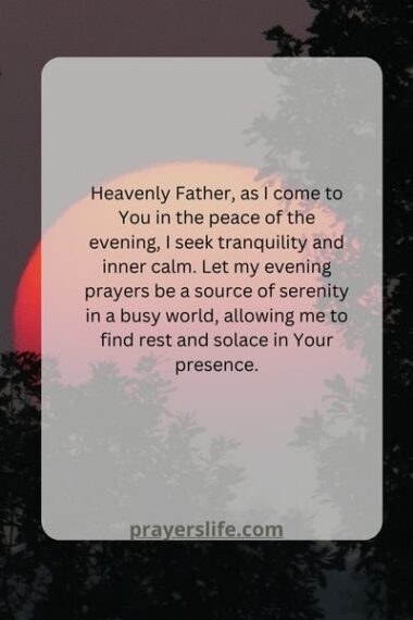 17 Powerful Evening Prayers