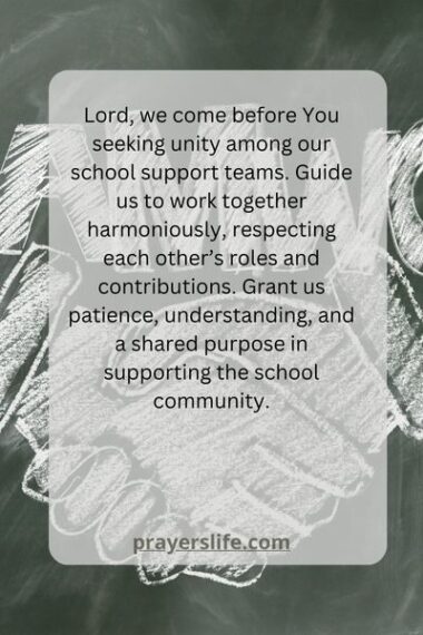 15 Powerful Prayer For Support Staff In Schools