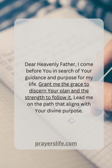 25 Inspiring Grace For Purpose Prayers