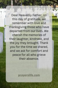 18 Powerful Prayer Remembering Those Who Have Died