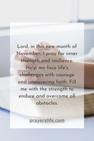 15 Best New Month Prayer For November For Myself