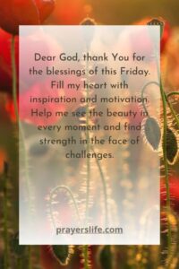 21 Inspiring Friday Blessings And Prayers