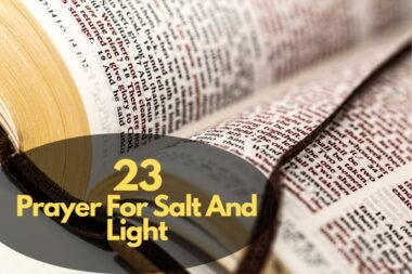 23 Best Prayer For Salt And Light