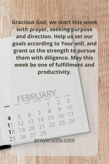21 Inspiring Prayer Points For The New Week With Bible Verses