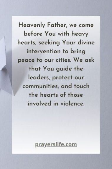 17 Prayers For Violence To Stop In Our Cities