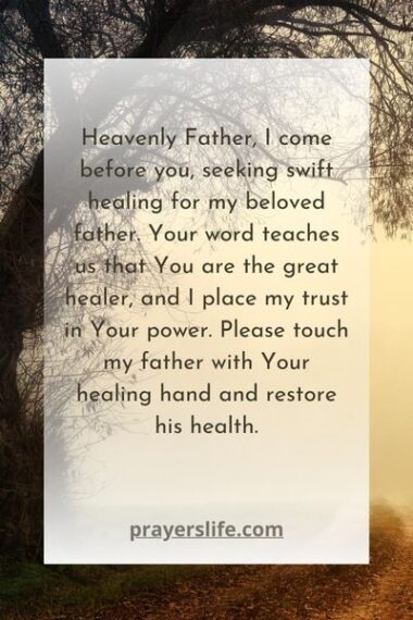 20 Best Short Prayer For Healing And Recovery For My Father
