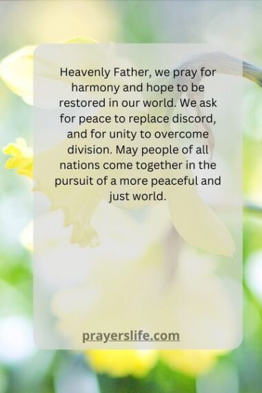 21 Powerful Prayers For Peace In The World