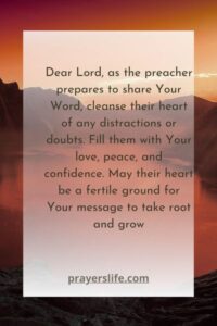 18 Strong Prayer For The Preacher Before Sermon