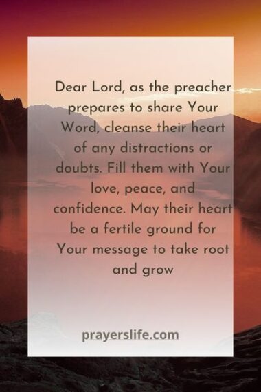 18 Strong Prayer For The Preacher Before Sermon