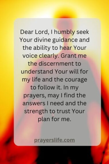 30 Inspiring Prayers On Hearing The Voice Of God