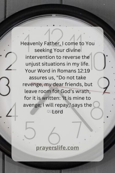 15 Powerful Prayer To Reverse Unjust Situations