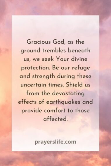 20 Best Short Prayer For Earthquake Protection