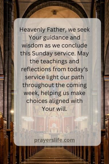 17 Closing Prayer For Sunday Service