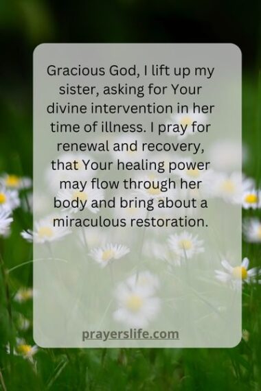 26 Powerful Healing Prayer For My Sister