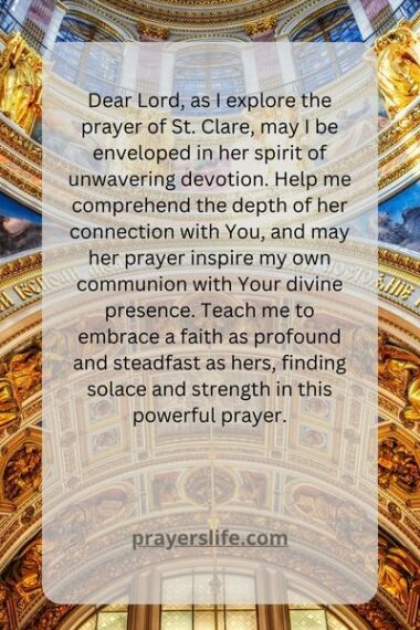 10 Powerful Prayer To St. Clare Of Assisi