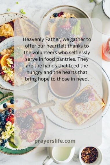 20 Best Prayer For Food Pantry Volunteers