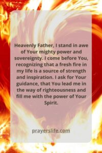 16 Powerful Prayer Points On Fresh Fire