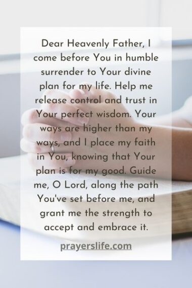 16 Supernatural Prayer Of Trusting In God's Plan