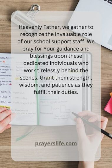 15 Powerful Prayer For Support Staff In Schools