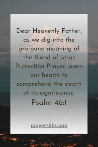 21 Effective Blood Of Jesus Protection Prayer